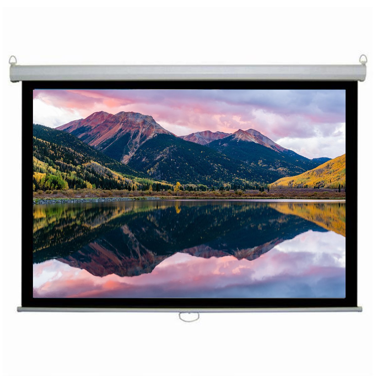 NP Tech| Nptech 120" (8ft x 6ft) Insta-lock Projector Screen. Featuring ...